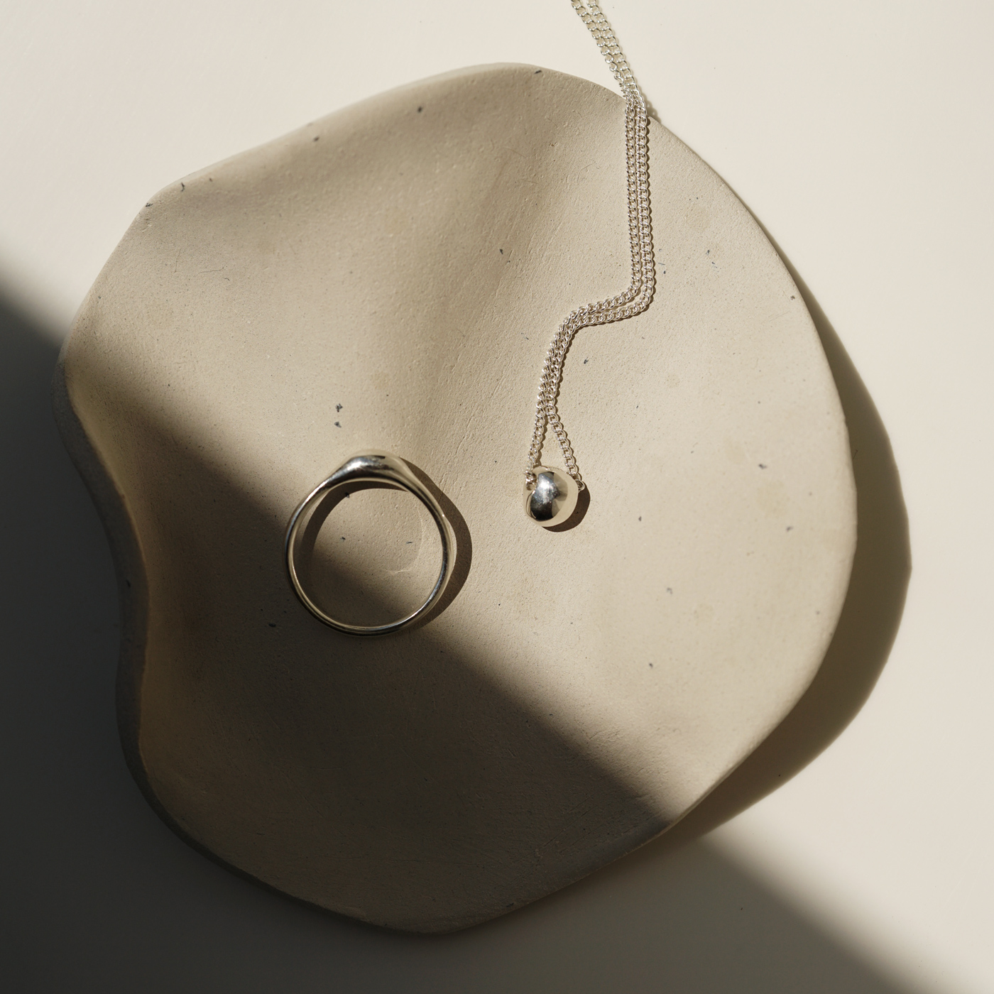 SO Drop silver ring - NURA.design